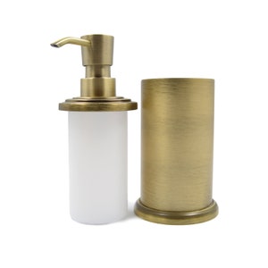 Antique Countertop Luxury Liquid Soap Dispenser Round 200ml Vintage for ...