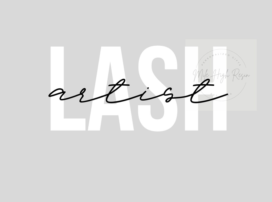 Lash Artist DIGITAL File - Etsy