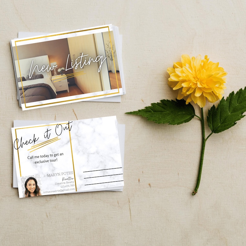 13 Postcards for Real Estate Marketing: Call to Action & Maintaince - Etsy