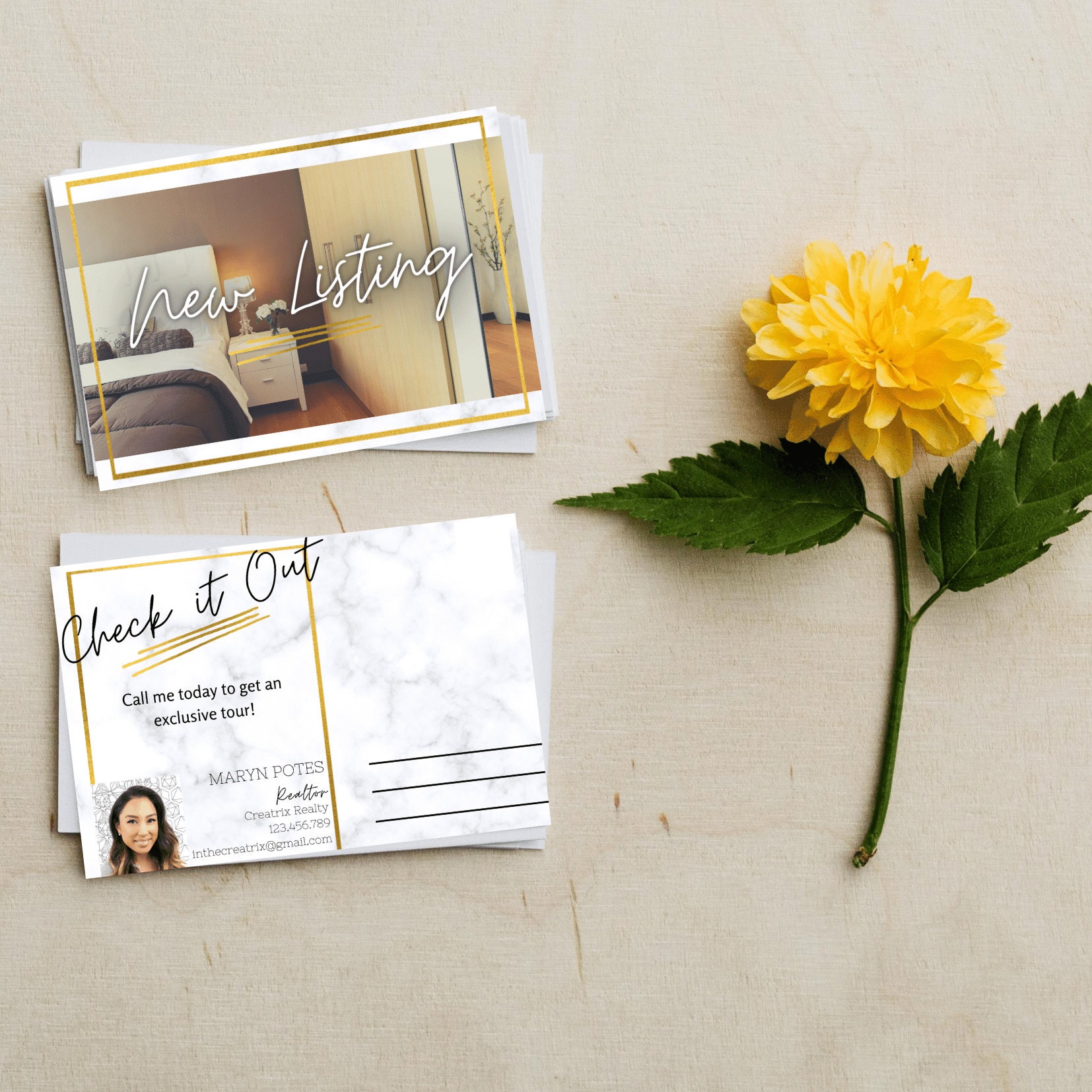 13 Postcards for Real Estate Marketing: Call to Action & Maintaince - Etsy