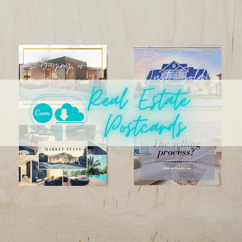 13 Postcards for Real Estate Marketing: Call to Action & Maintaince - Etsy