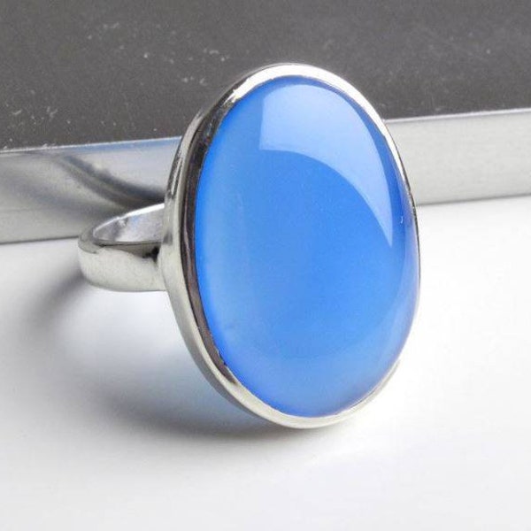 Blue Stone Ring - Etsy