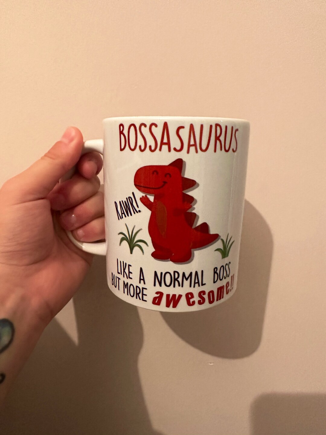 Bossasaurus, Boss Mug, Dinosaur Mug, Tea, Coffee, Secret Santa Gift - Etsy
