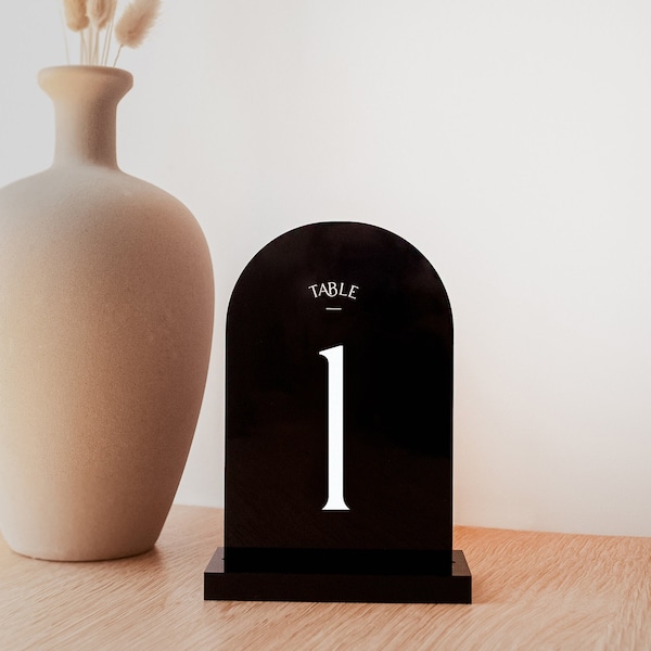 Acrylic Arch Table Number - Etsy