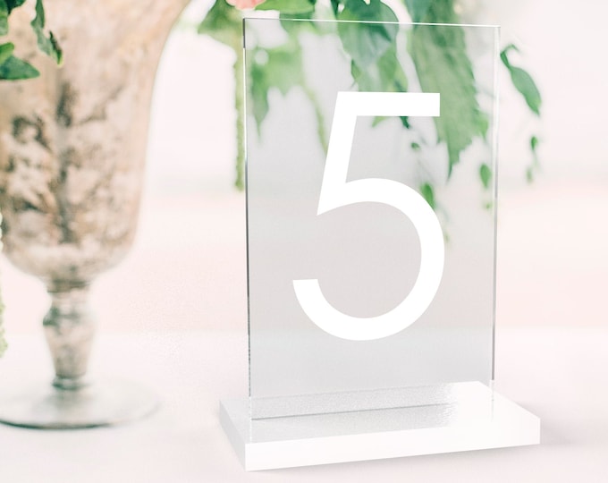 Acrylic Table Number Birds of Paradise Tropical Wedding - Etsy