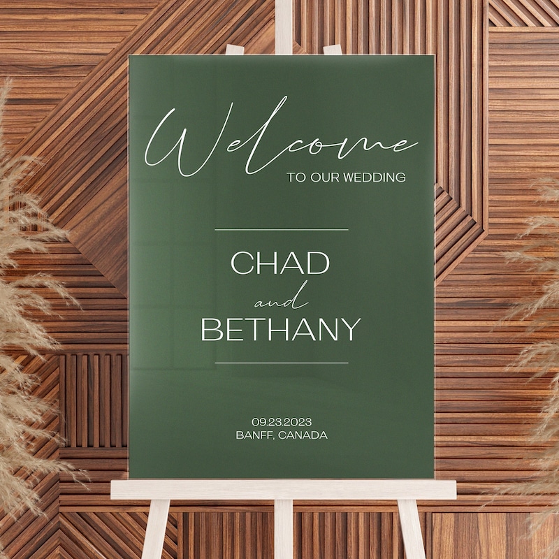 Acrylic Welcome Sign - Etsy