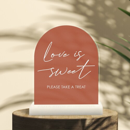 Acrylic Dessert Bar Table Sign Cake Table Sign Wedding - Etsy