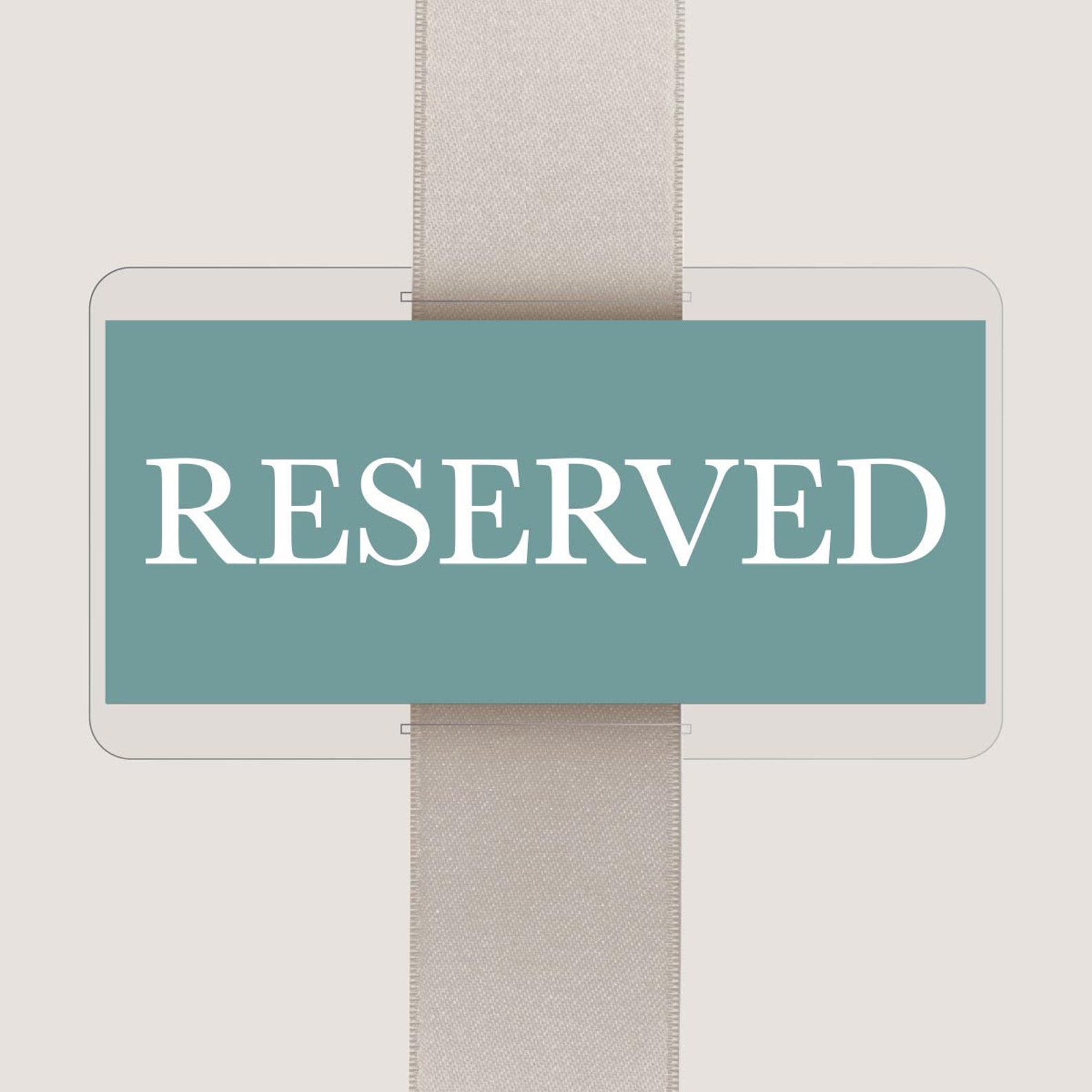 Reserved Seat Sign Wedding Ceremony Minimal Classic - Etsy