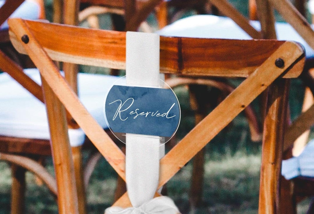 Reserved Seat Sign | Watercolor | Ceremony | Family | Reserved Seat ...