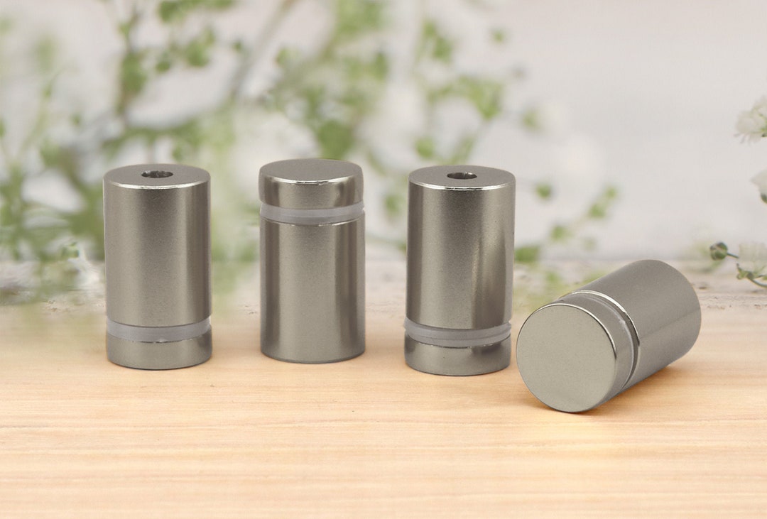 Silver Standoffs Hardware Set for Wall Mounting Acrylic Displays ...