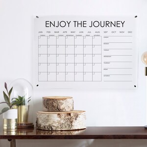 The Cassie Calendar Personalized Clear Acrylic Wall | Etsy