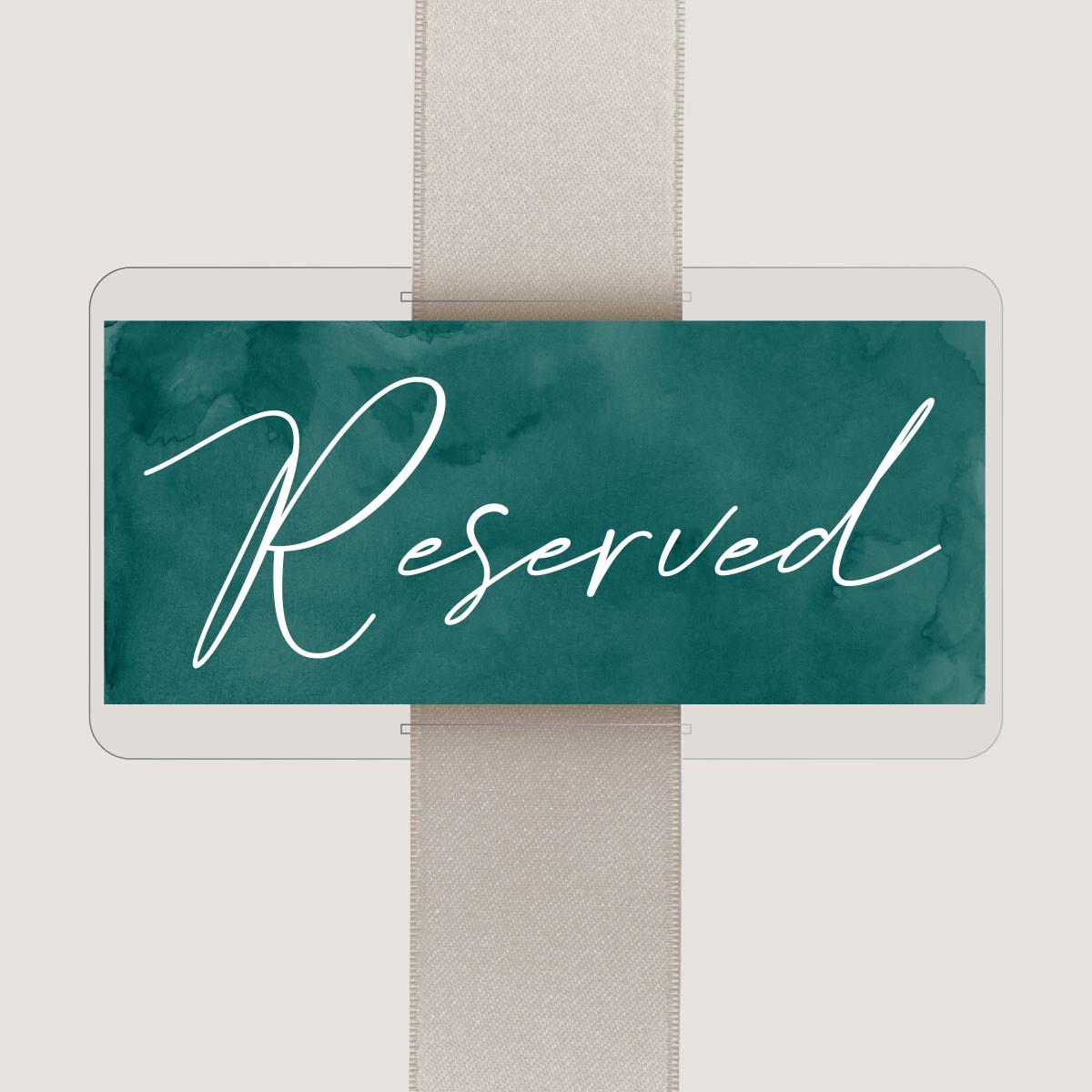 Reserved Seat Sign | Classic Wedding | Watercolor | Colorful | Artsy ...