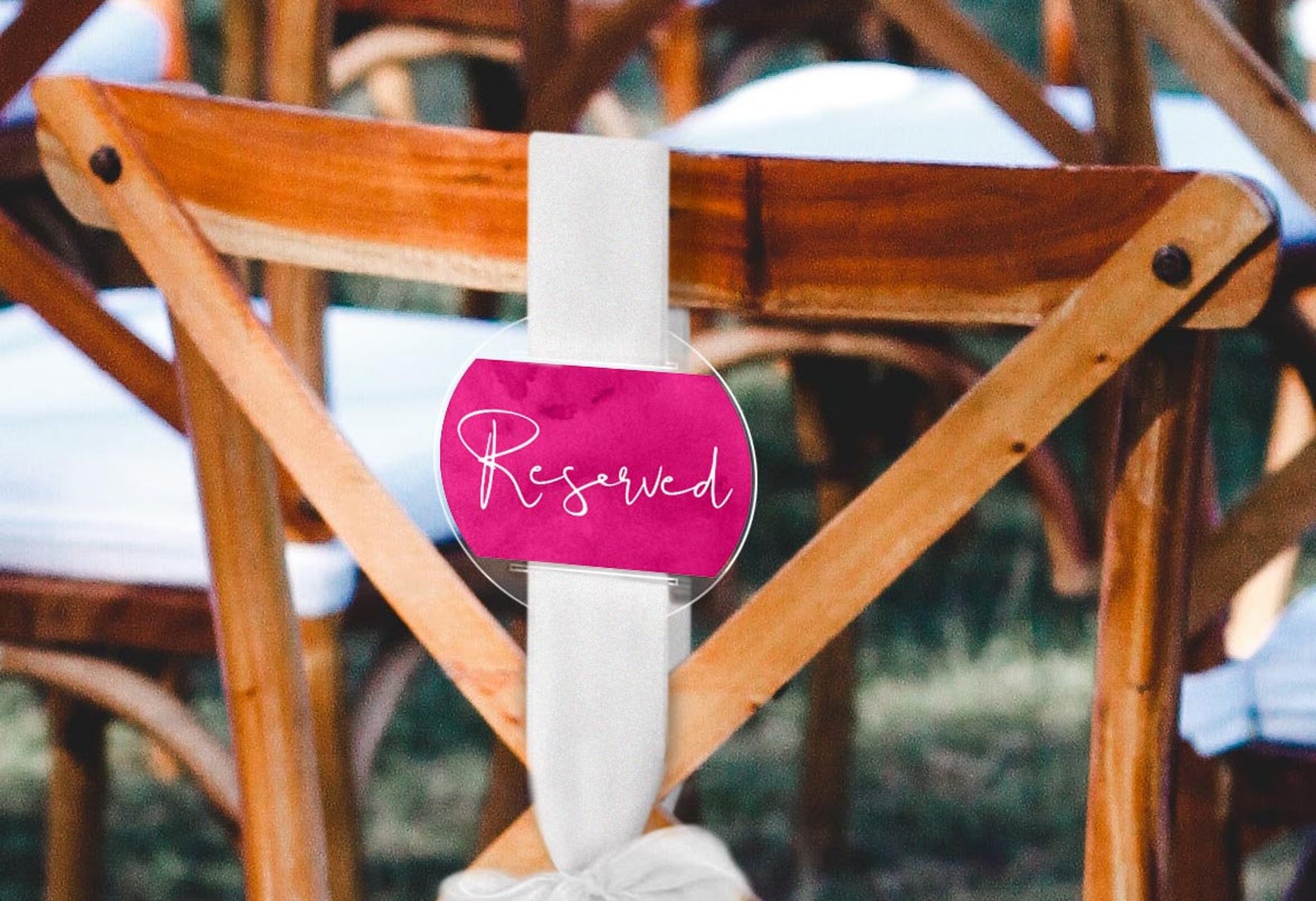 Reserved Seat Sign Watercolor Ceremony Family Reserved - Etsy