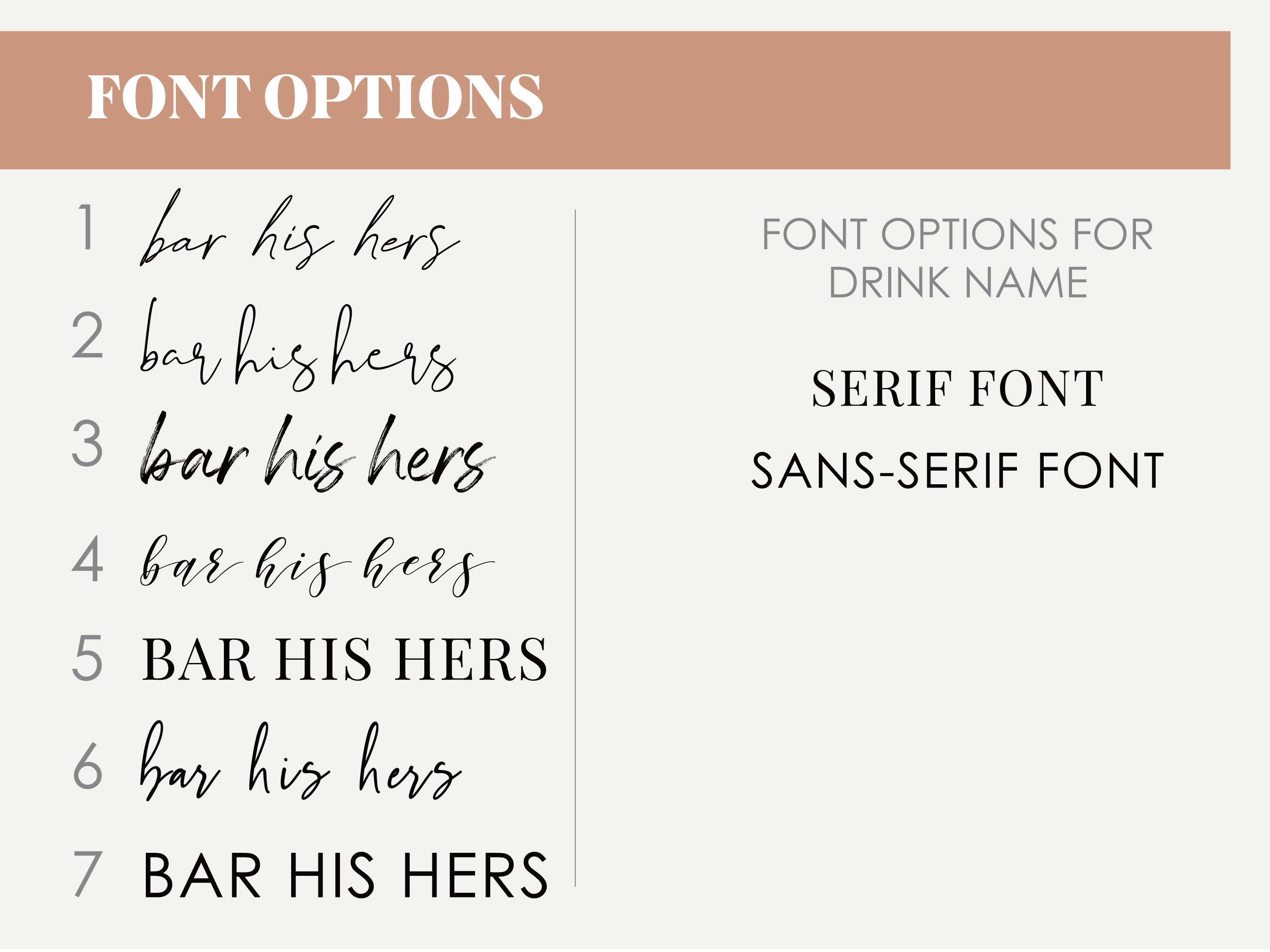 PERSONALIZED Acrylic Bar Sign Wedding Bar Cocktails - Etsy