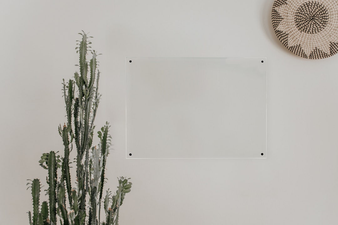 Clear Acrylic Dry-erase Board | Wall Hangings | Vertical or Horizontal ...