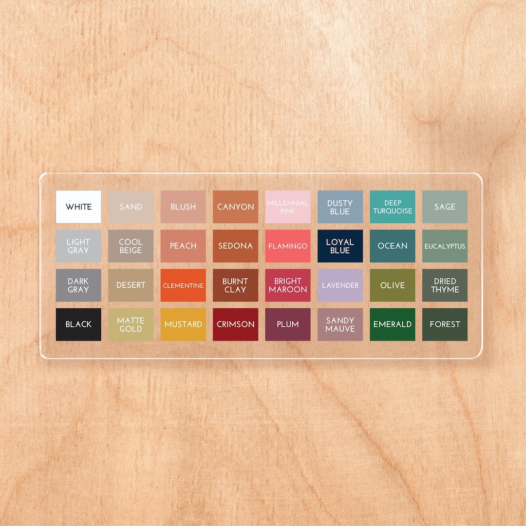 Color Swatch Sample | Test Before You Buy | Try Before You Buy - Etsy