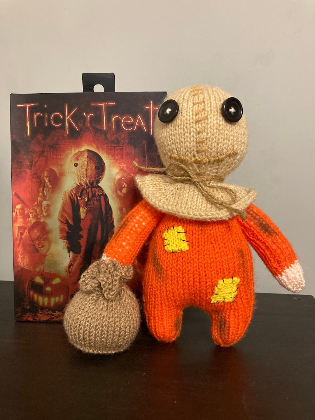 Trick R Treat Sam Inspired Plush Doll Handmade - Etsy