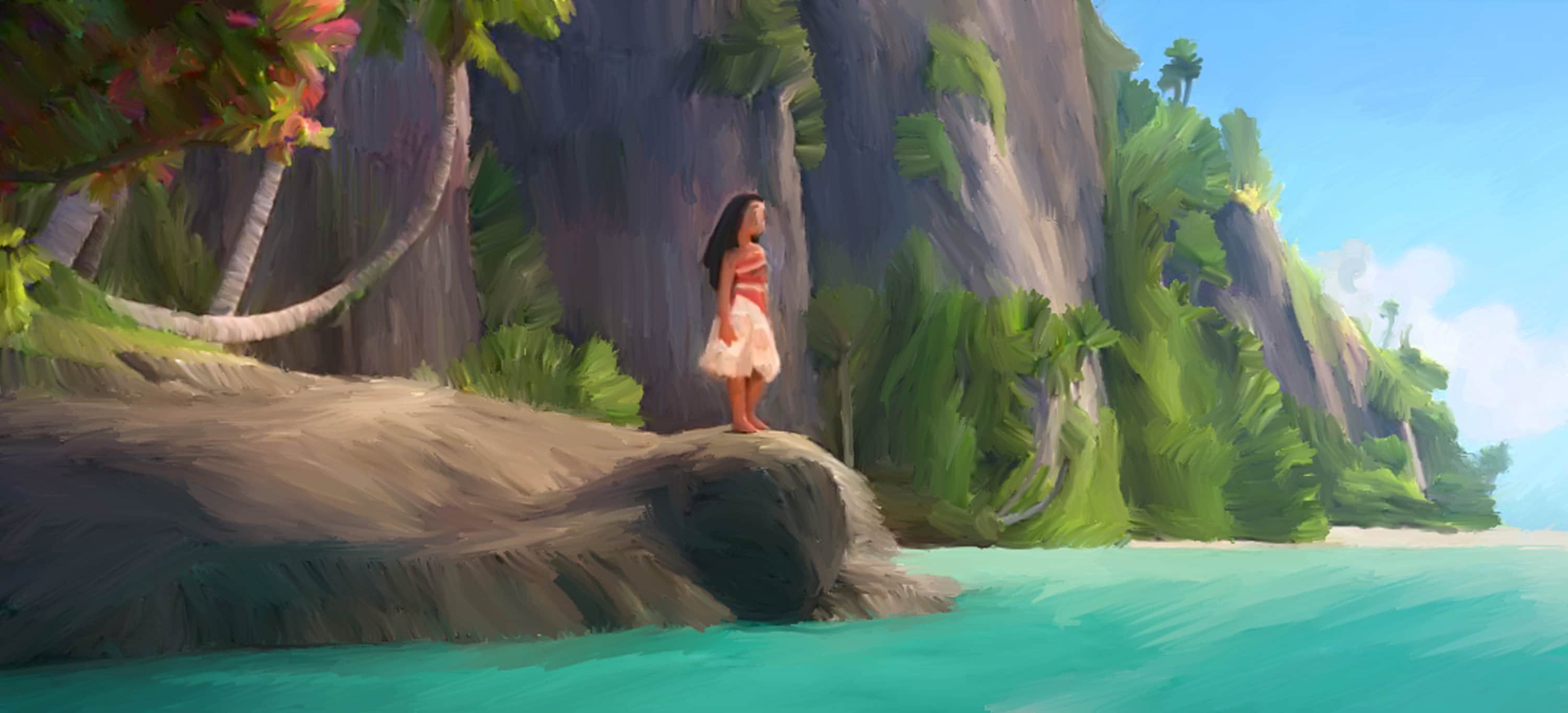 Moana at the Edge of the Water - Etsy