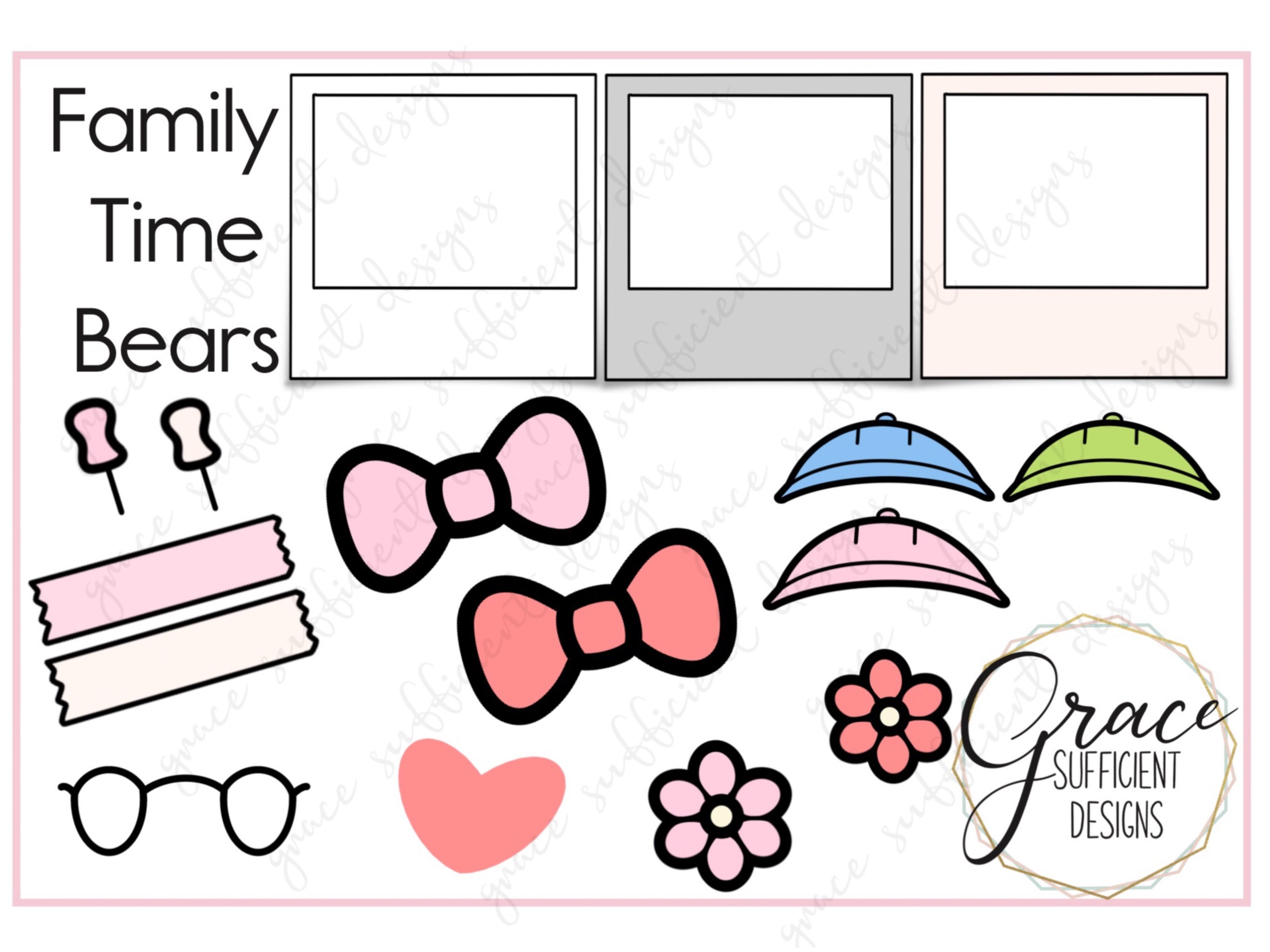 OLIVIA Loves FAMILY BUNDLE Planner Stickers, Family Time Bundle ...