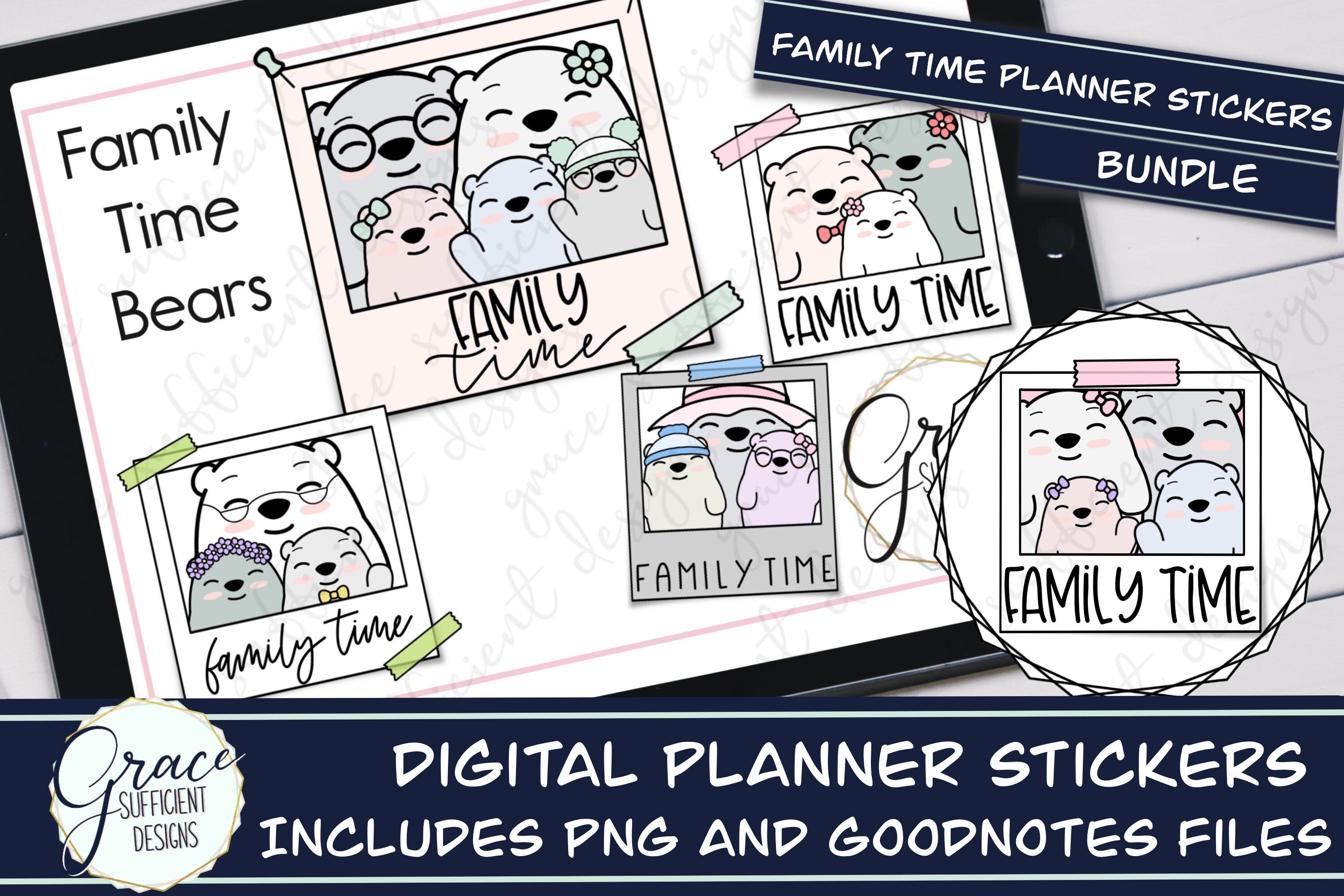 OLIVIA Loves FAMILY BUNDLE Planner Stickers, Family Time Bundle ...
