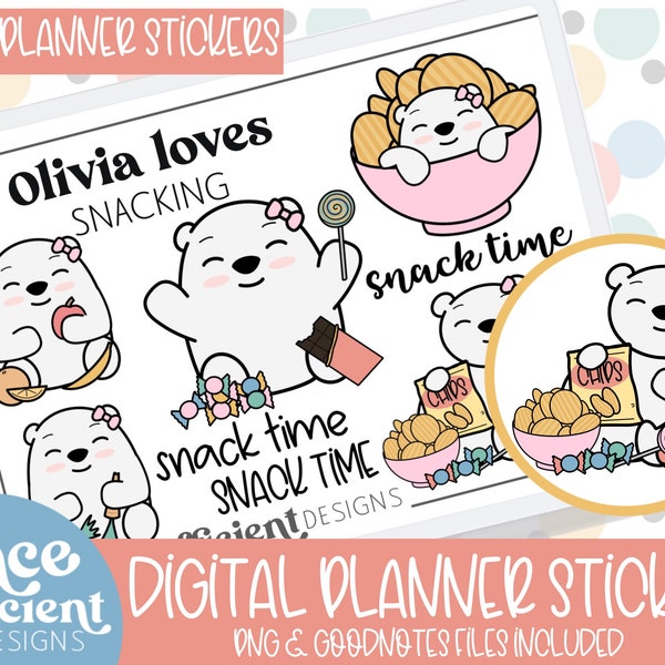 Snack Time Clipart - Etsy