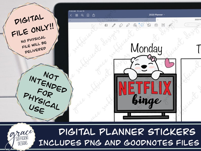 Olivia TV Binge TV Planner Stickers Binge Watch Planner | Etsy