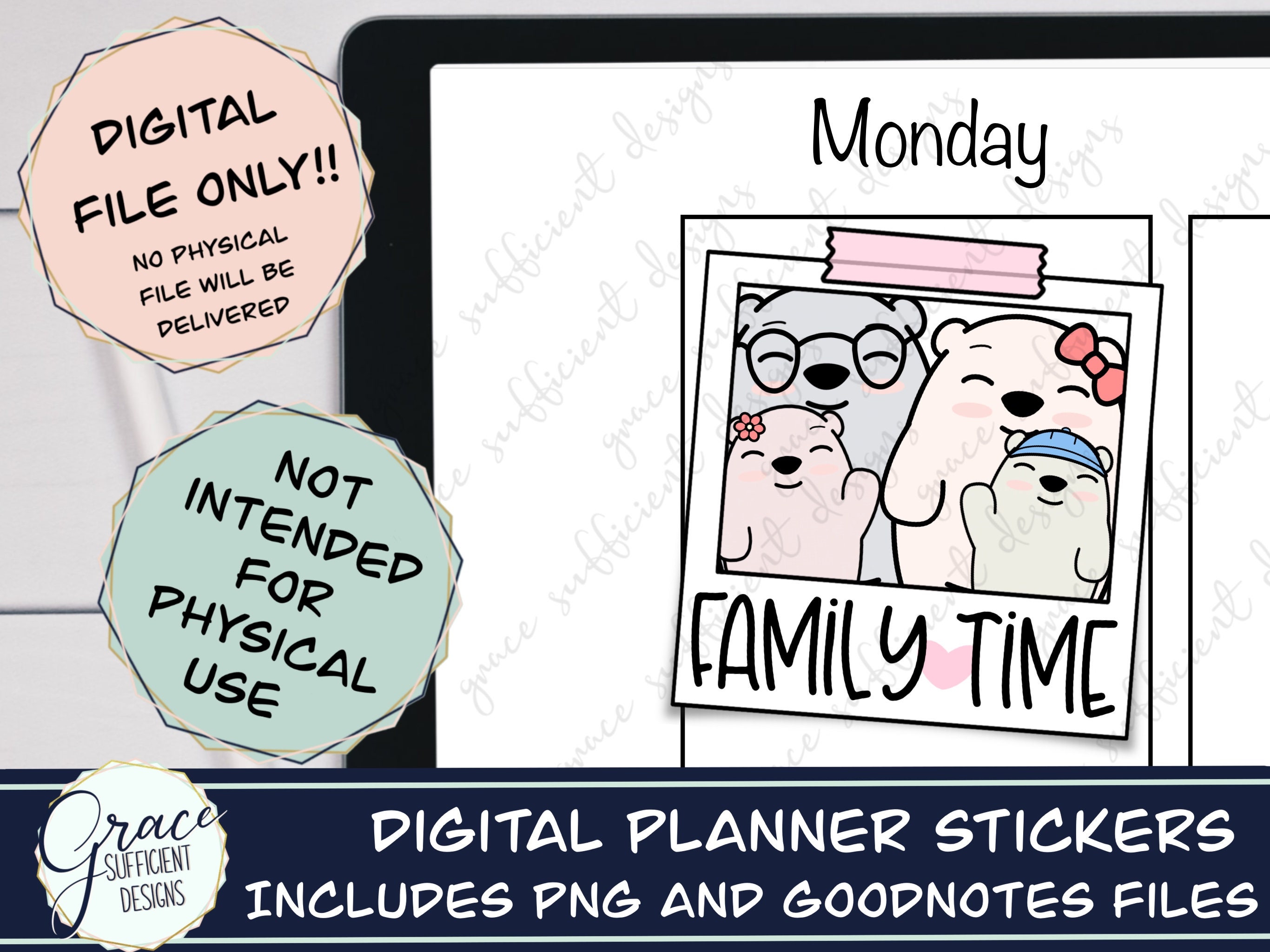 OLIVIA Loves FAMILY BUNDLE Planner Stickers, Family Time Bundle ...