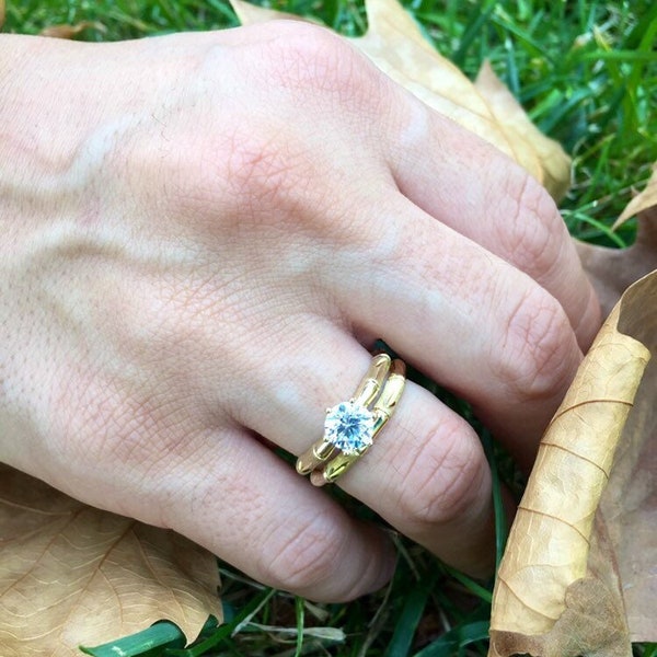 Boho Wedding Ring - Etsy