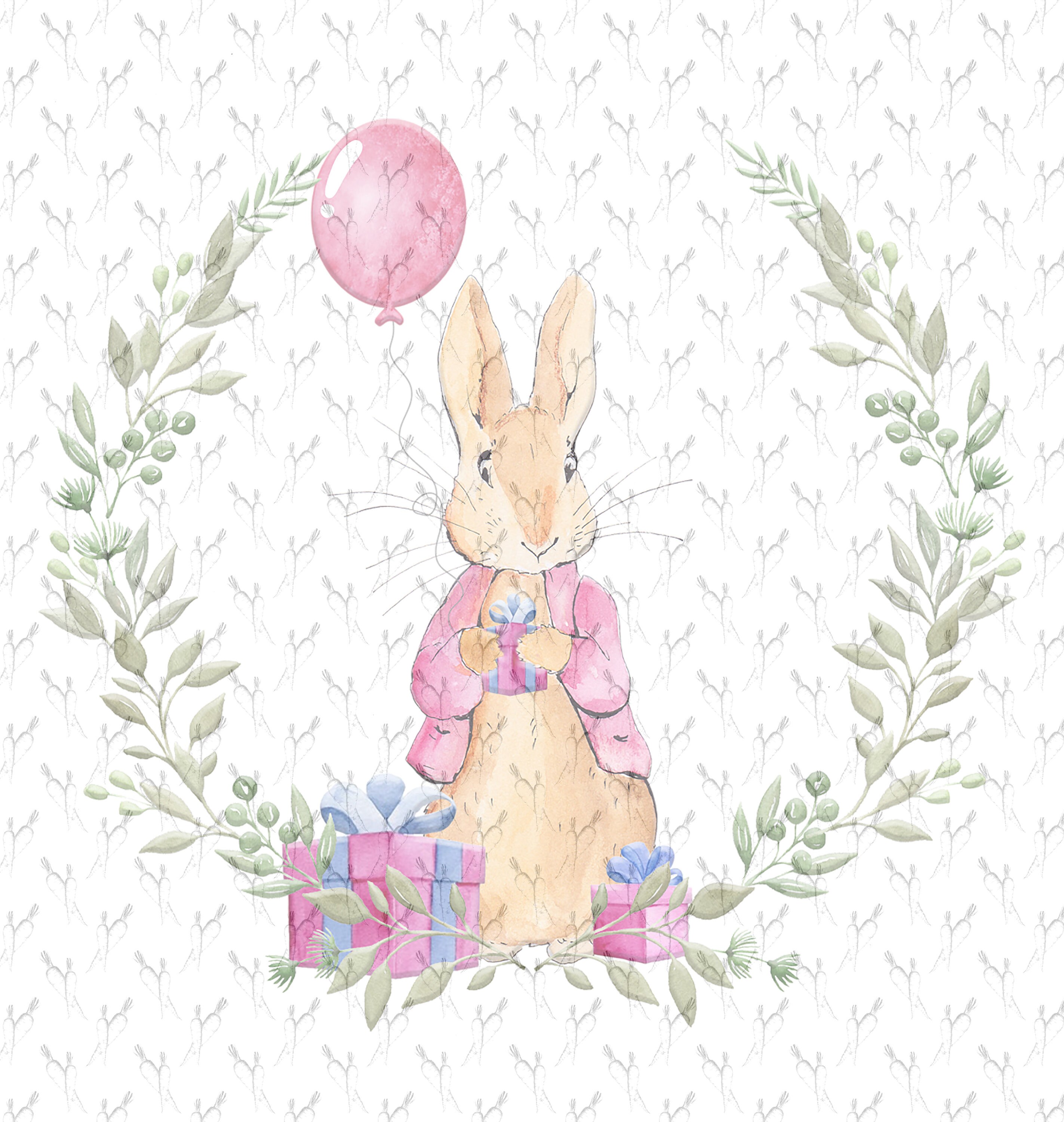 Peter Rabbit FLOPSY BUNNY Birthday Celebration Clip Art PNG - Etsy UK