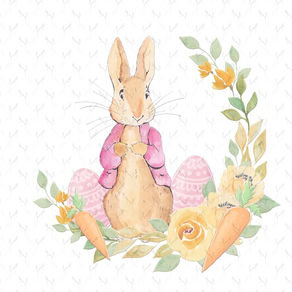 Peter Rabbit FLOPSY BUNNY Easter Clip Art PNG File - Etsy