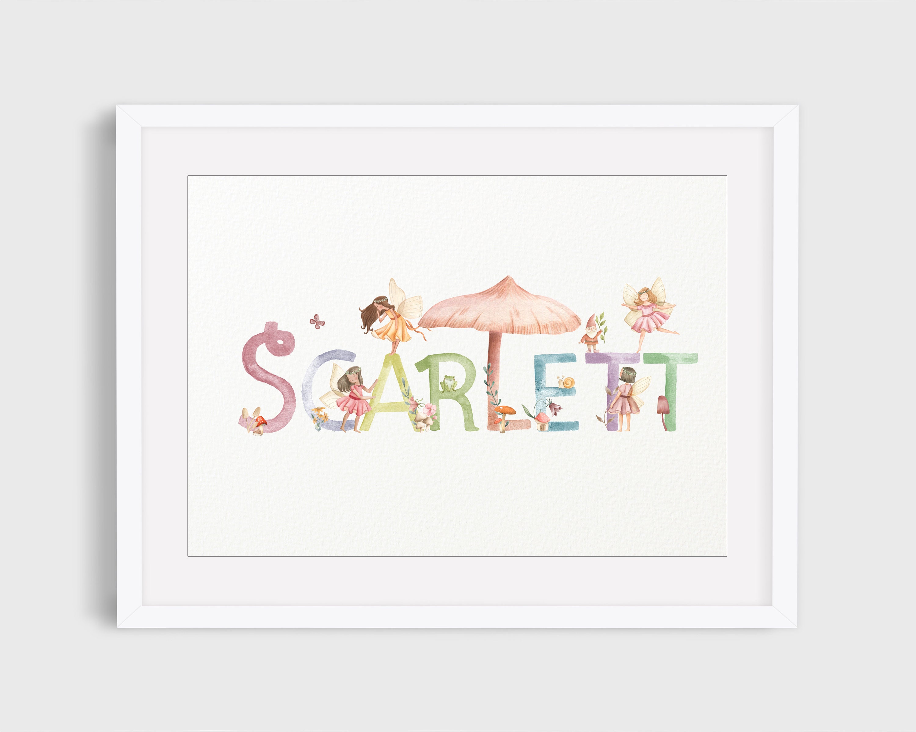 Personalised Fairy Name Design | Etsy UK