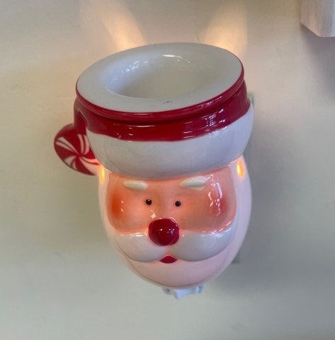 Red and White Jolly Santa Electric Plug in Aromatic Oil Burner, Scented ...