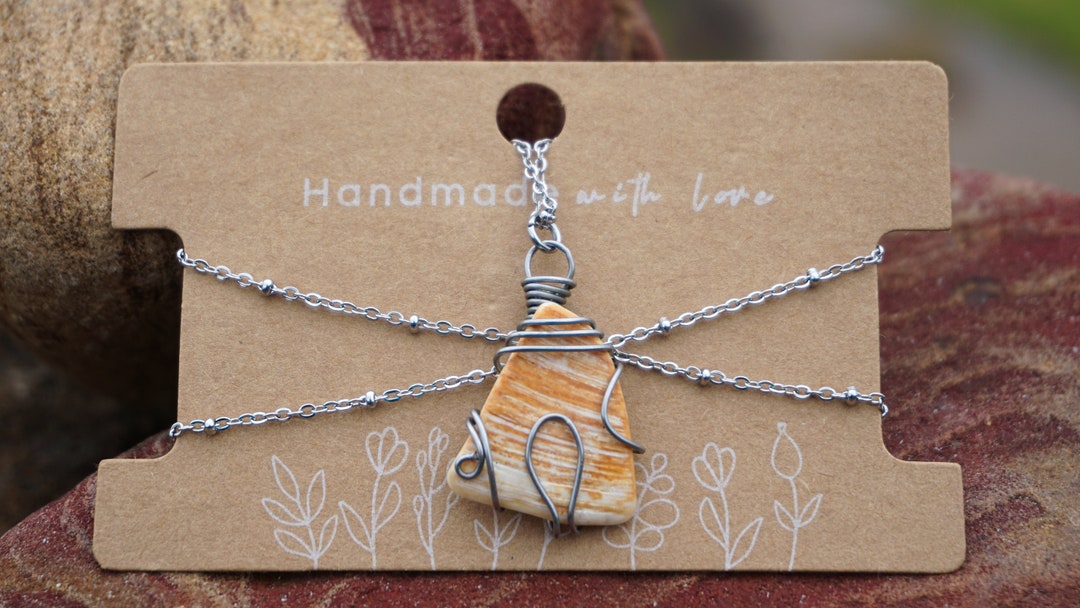 Wire-wrapped Seashell Pendant From Scotland's Coastal Shores - Etsy