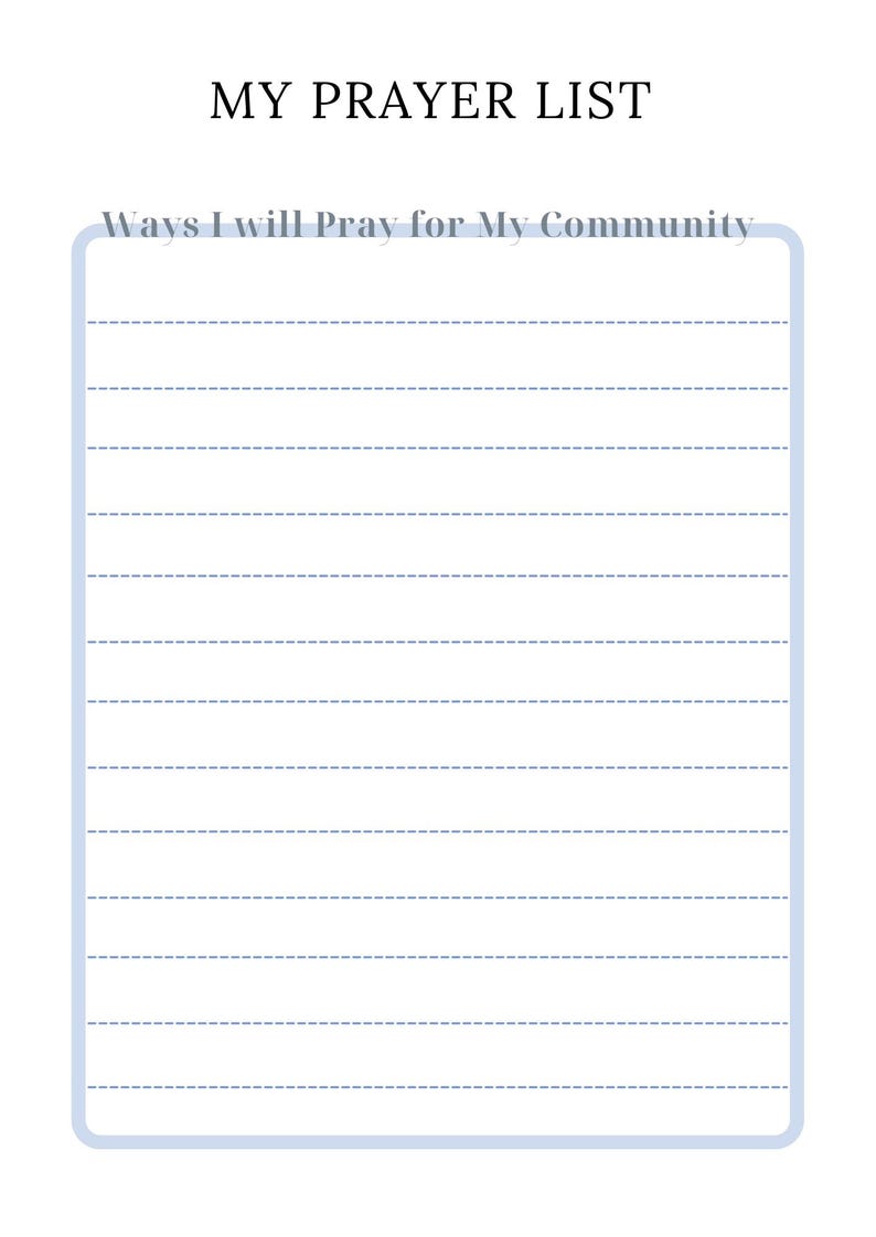 Printable Prayer Journal | Digital Prayer Planner | Daily & Weekly ...