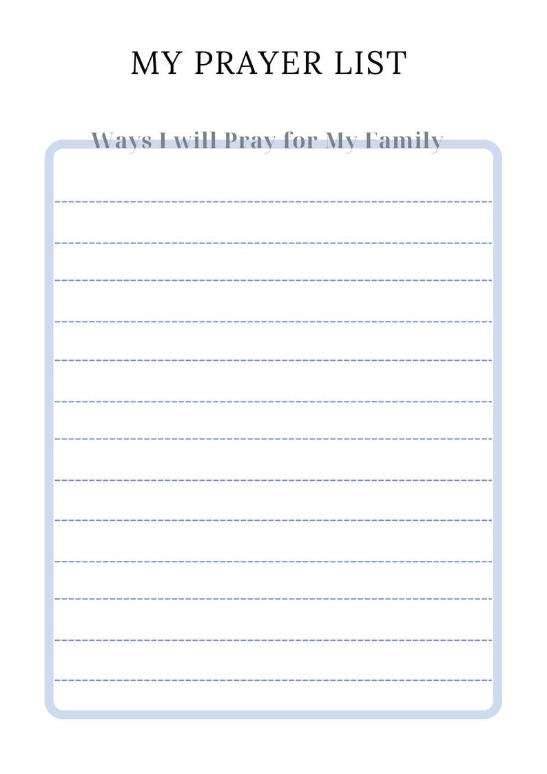 Printable Prayer Journal | Digital Prayer Planner | Daily & Weekly ...
