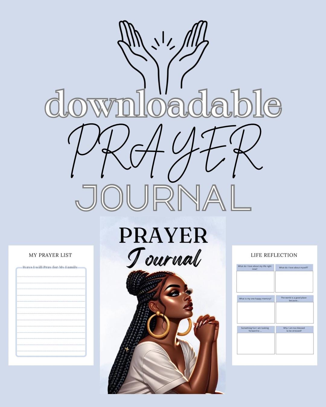 Printable Prayer Journal | Digital Prayer Planner | Daily & Weekly ...