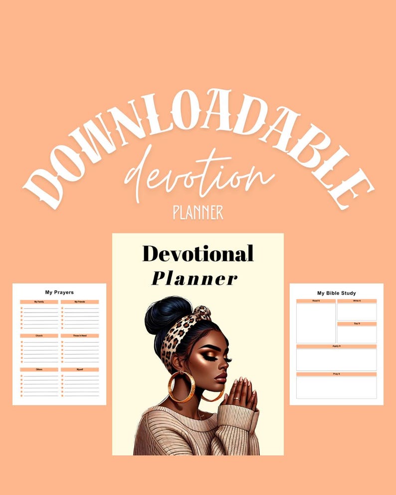 Digital Devotional Planner | Printable Daily Prayer & Bible Study ...