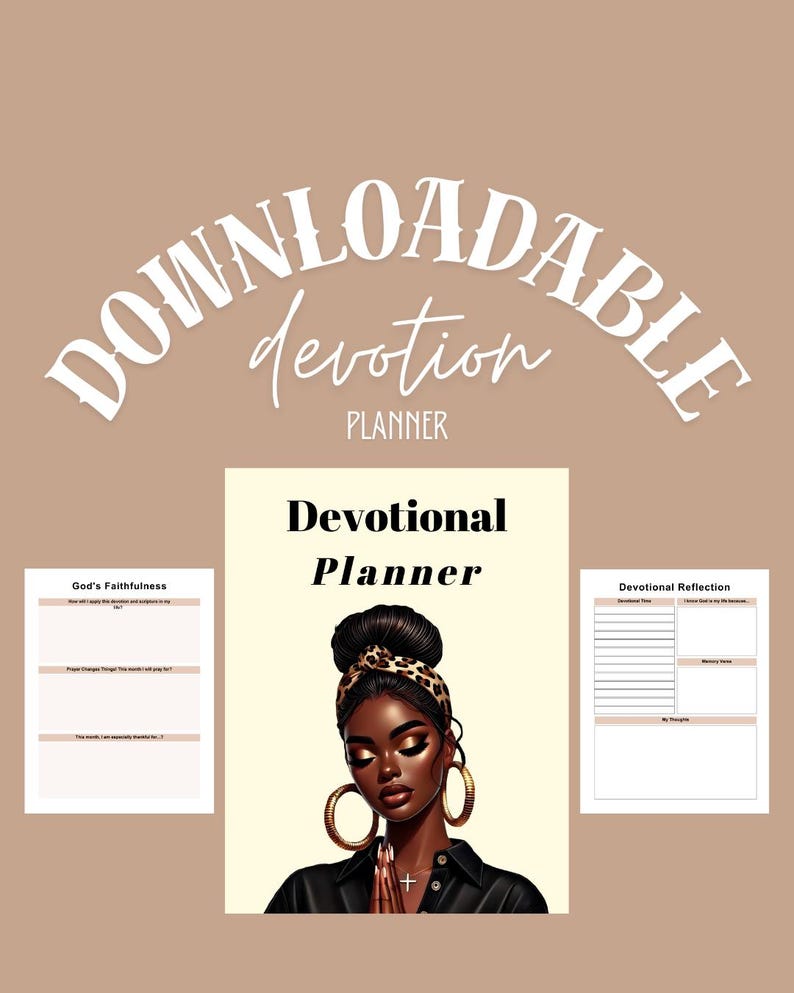 Digital Devotional Planner | Printable Daily Prayer & Bible Study ...