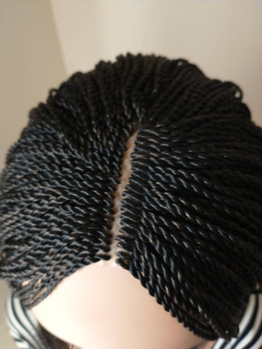 Black and Gold Wig Micro Braids Wig Cornrow Wigone Million - Etsy