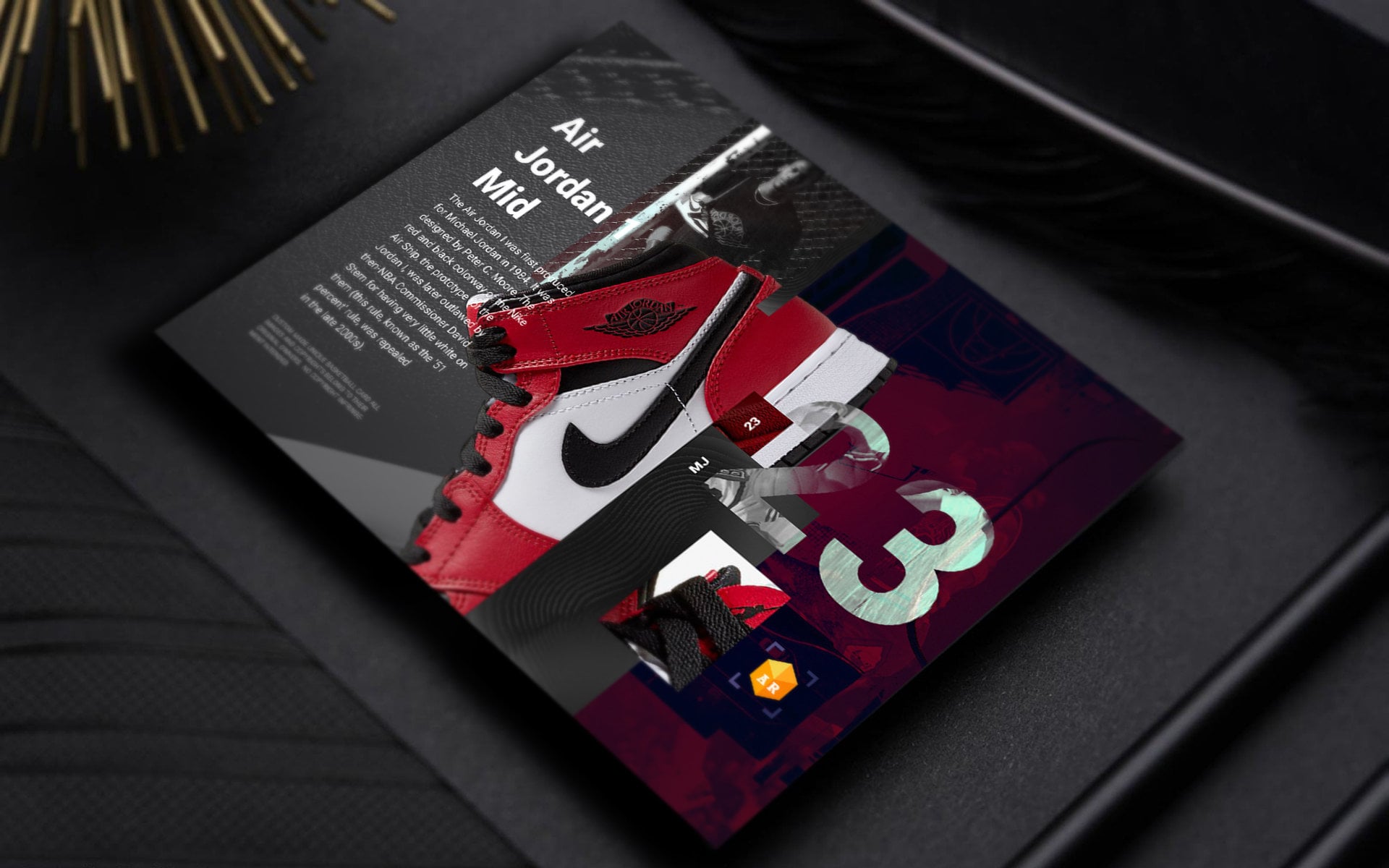 Sneakercard Michael Jordan Air Jordan I Mid Unbranded Basketball Prism ...