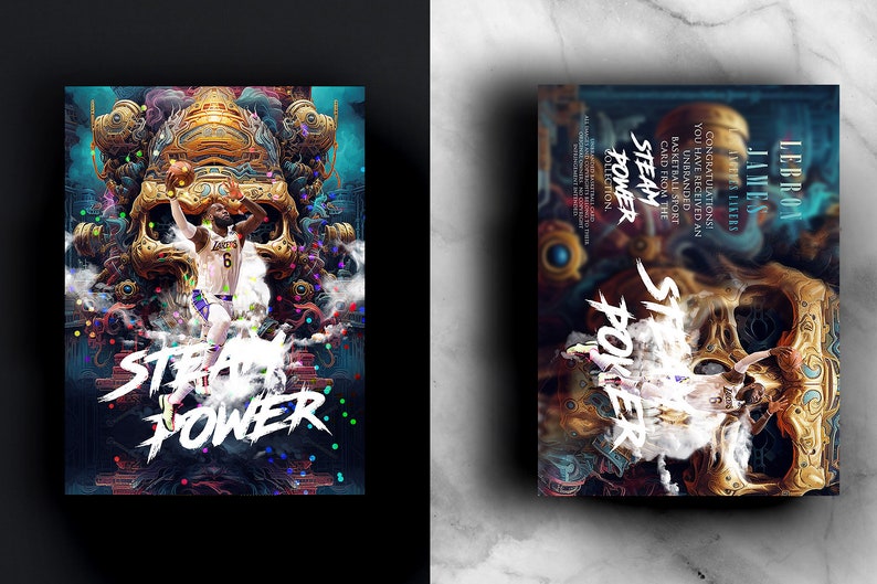 NEW Steam Power Lebron James Los Angeles Lakers Prism Unbranded ...