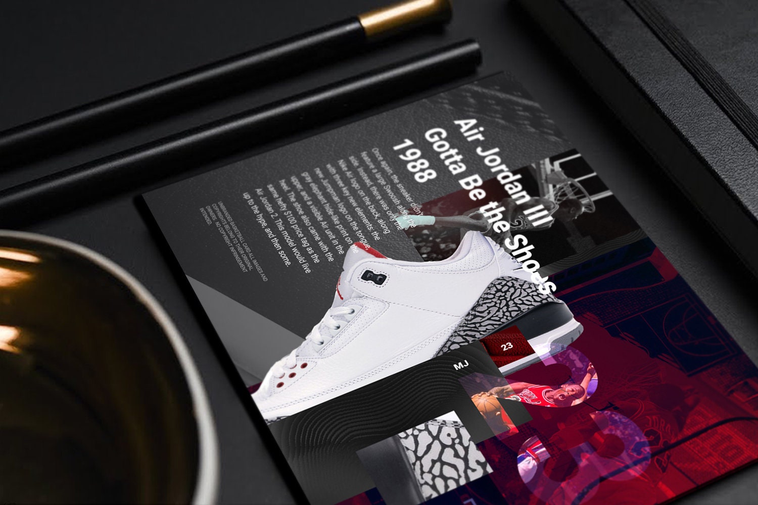 Sneakercard Michael Jordan Air Jordan III Unbranded Basketball Prism ...