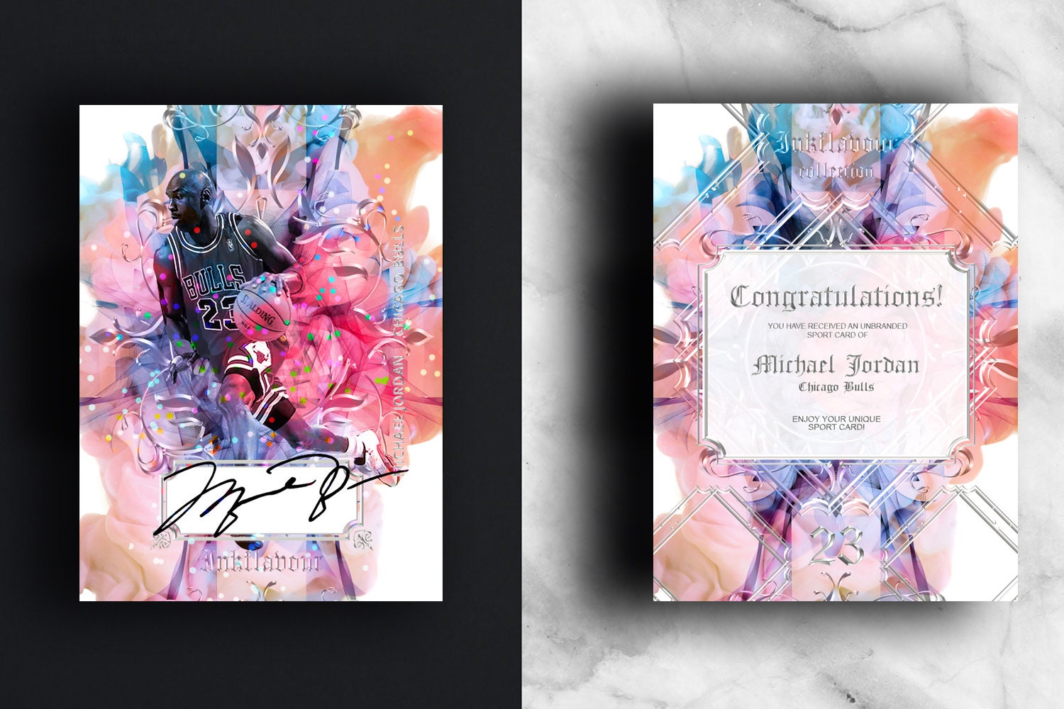 Inkflavour Michael Jordan Chicago Bulls Unbranded Basketball Prism Card ...