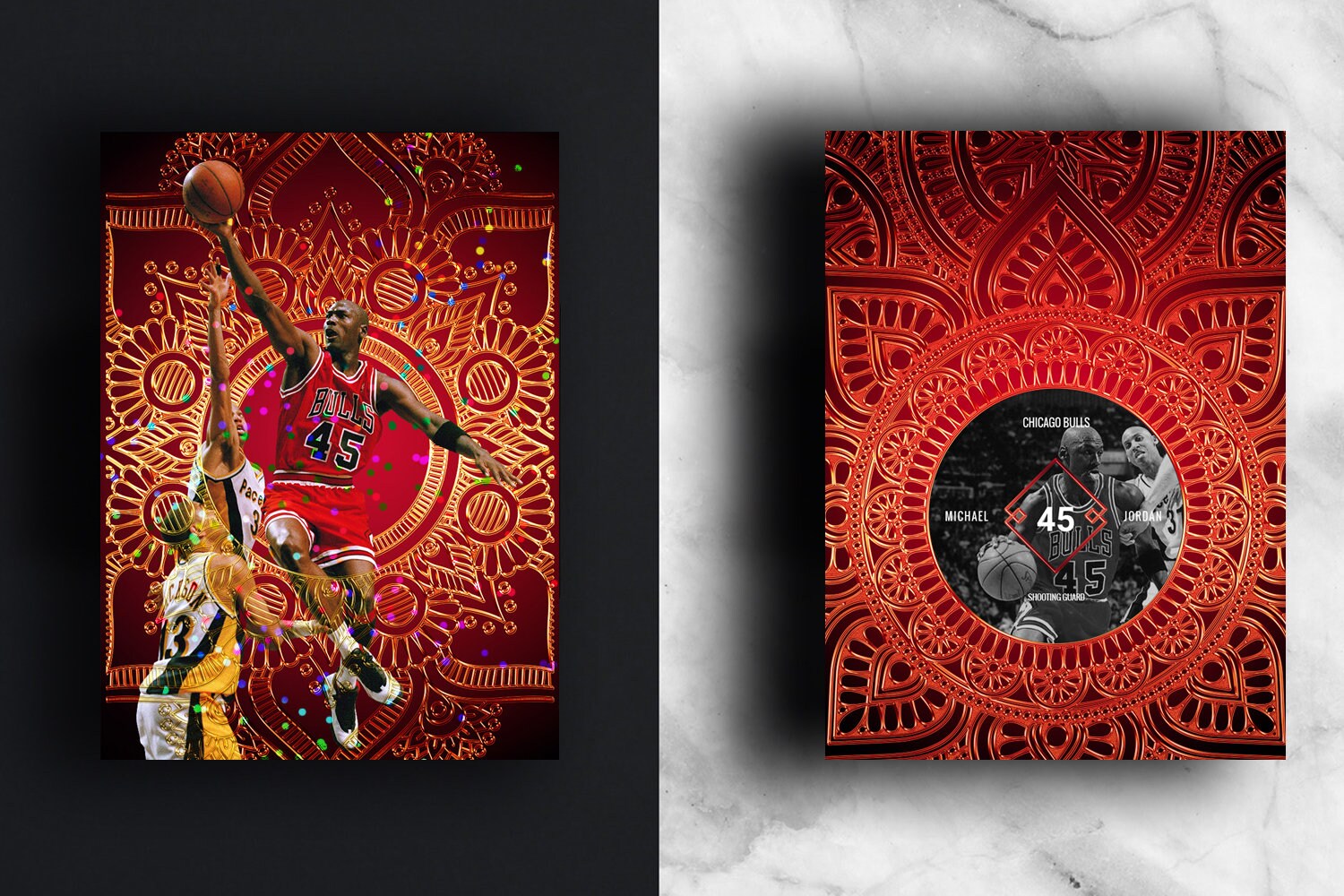 Ornament Michael Jordan Chicago Bulls Prism Unbranded NBA Basketball ...