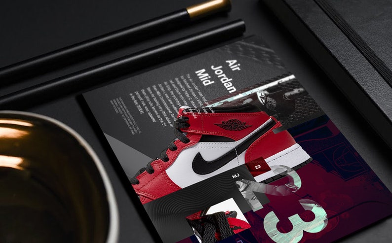 Sneakercard Michael Jordan Air Jordan I Mid Unbranded Basketball Prism ...