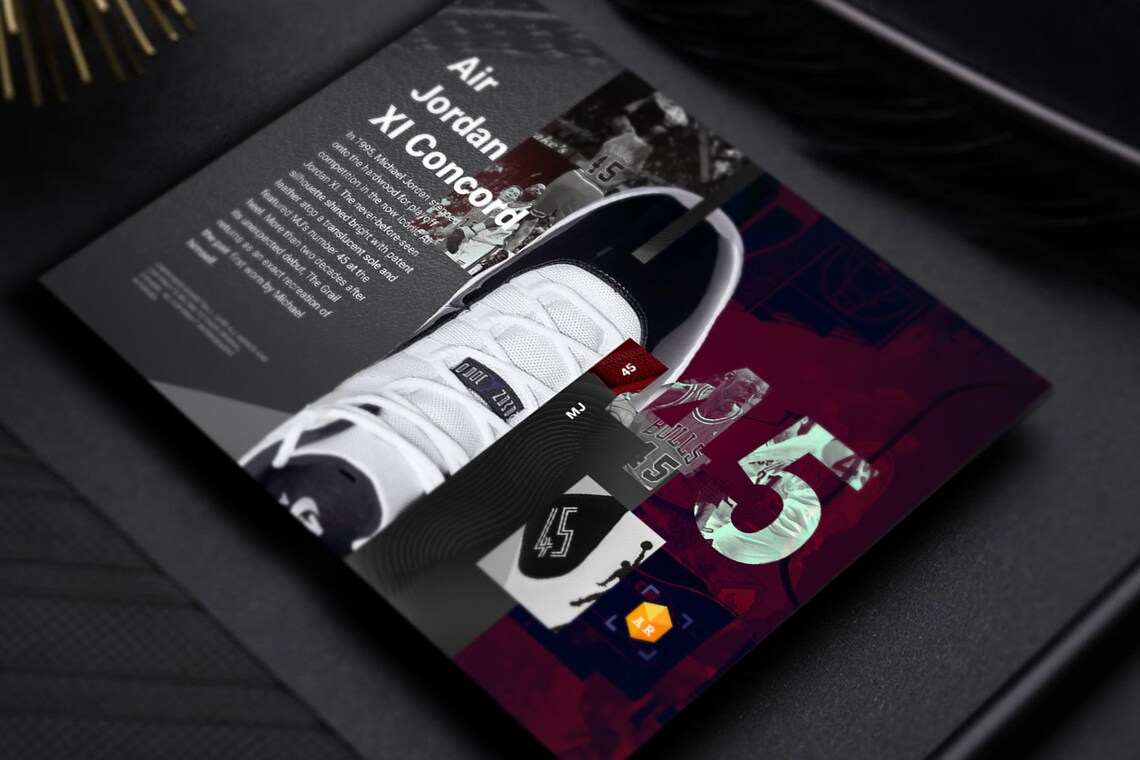 Sneakercards Michael Jordan Air Jordan Concord45 Unbranded Basketball ...