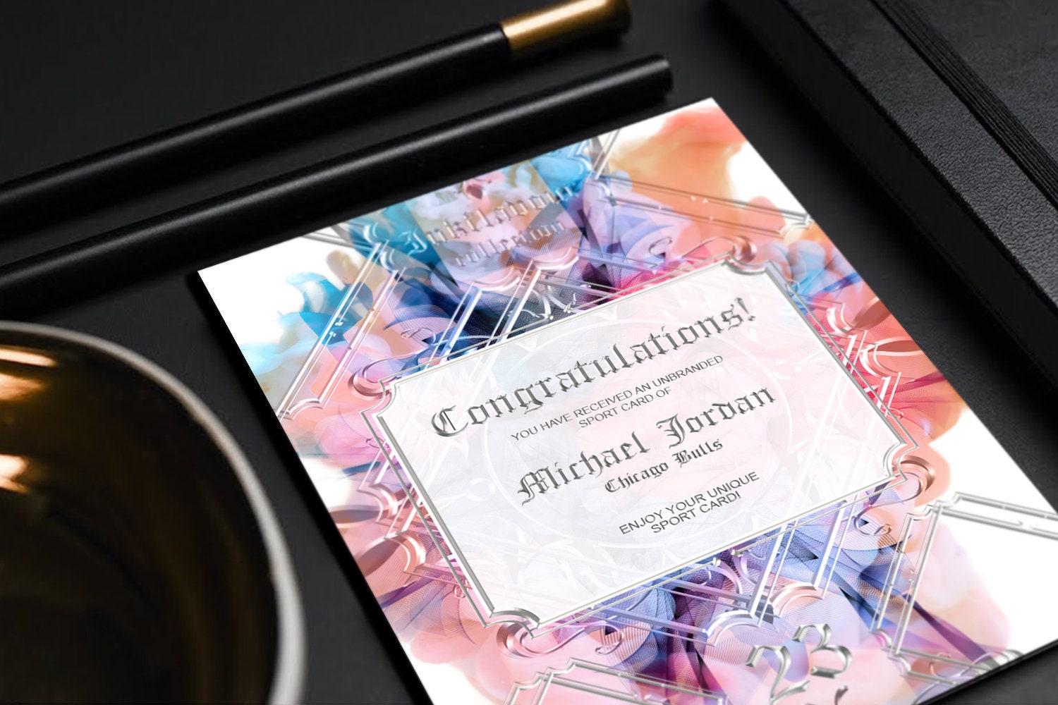 Inkflavour Michael Jordan Chicago Bulls Unbranded Basketball Prism Card ...