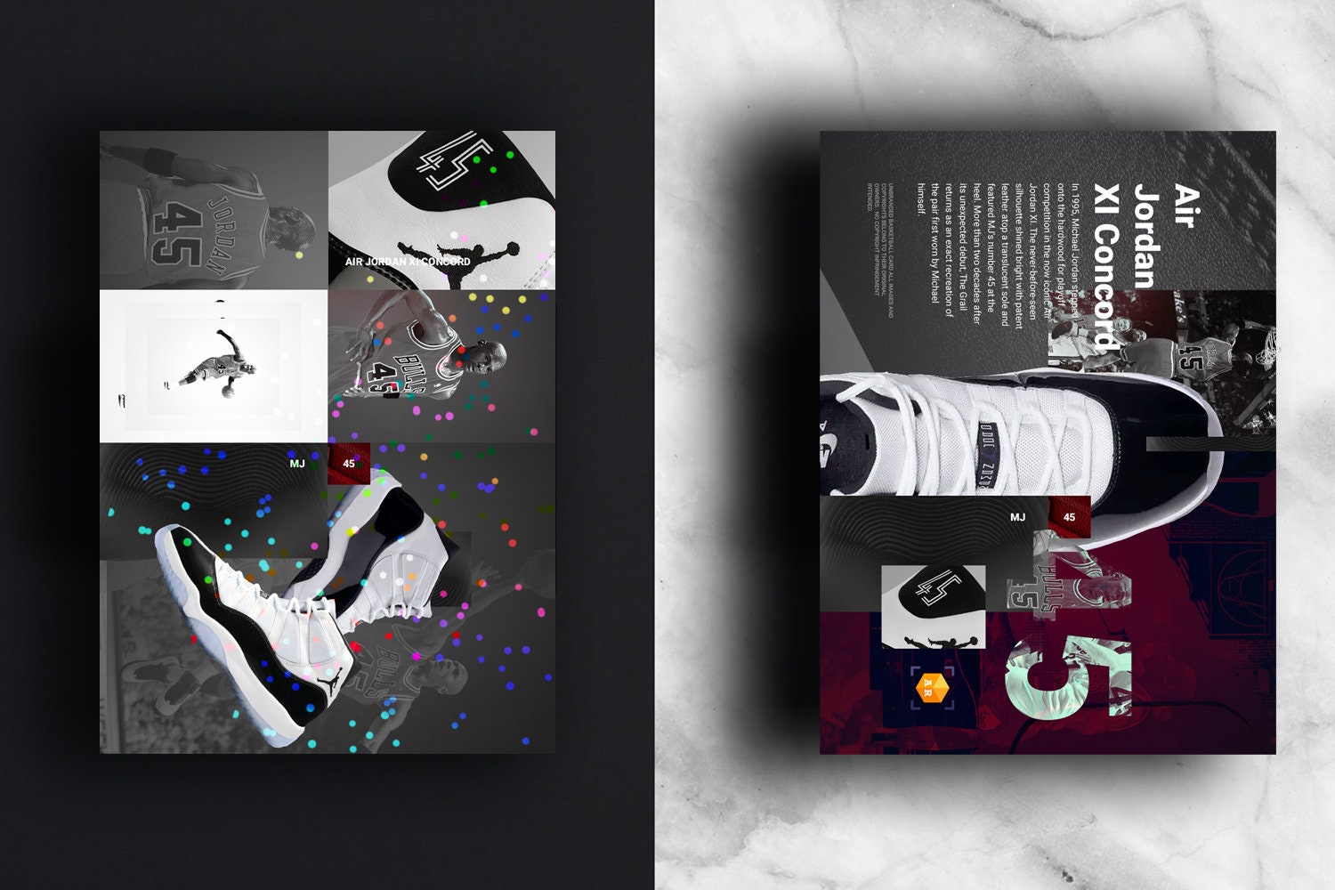 Sneakercards Michael Jordan Air Jordan Concord45 Unbranded Basketball ...