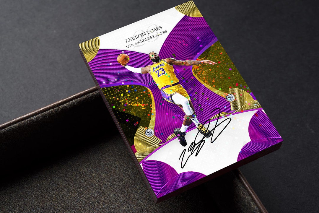 Golden Lines Lebron James Los Angeles Lakers Prism Unbranded Basketball ...