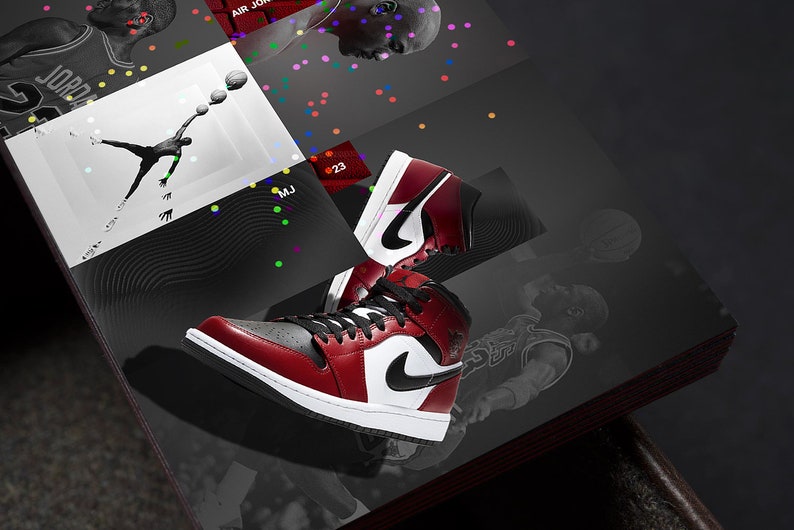 Sneakercard Michael Jordan Air Jordan I Mid Unbranded Basketball Prism ...